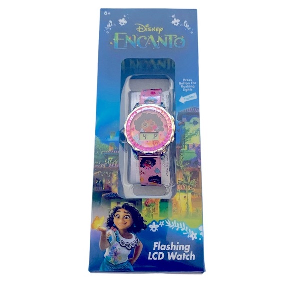Disney | Accessories | Disney Encanto Sparkly Flashing Lcd Watch New ...
